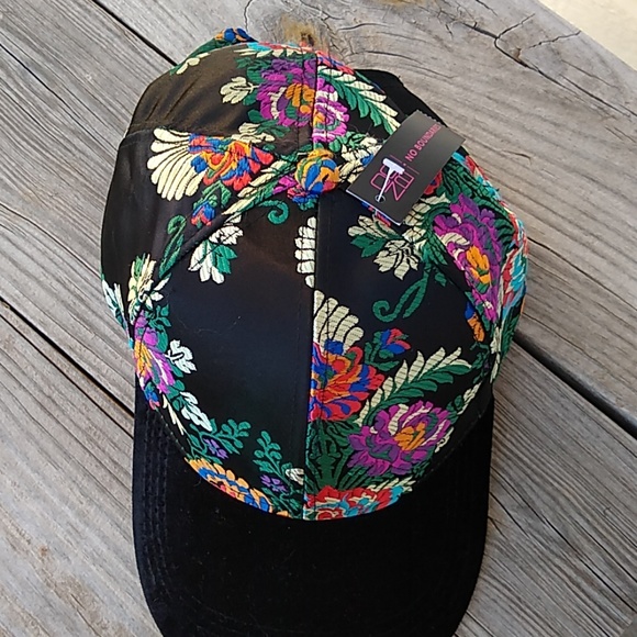 Accessories | Velvet Brocade Cap | Poshmark